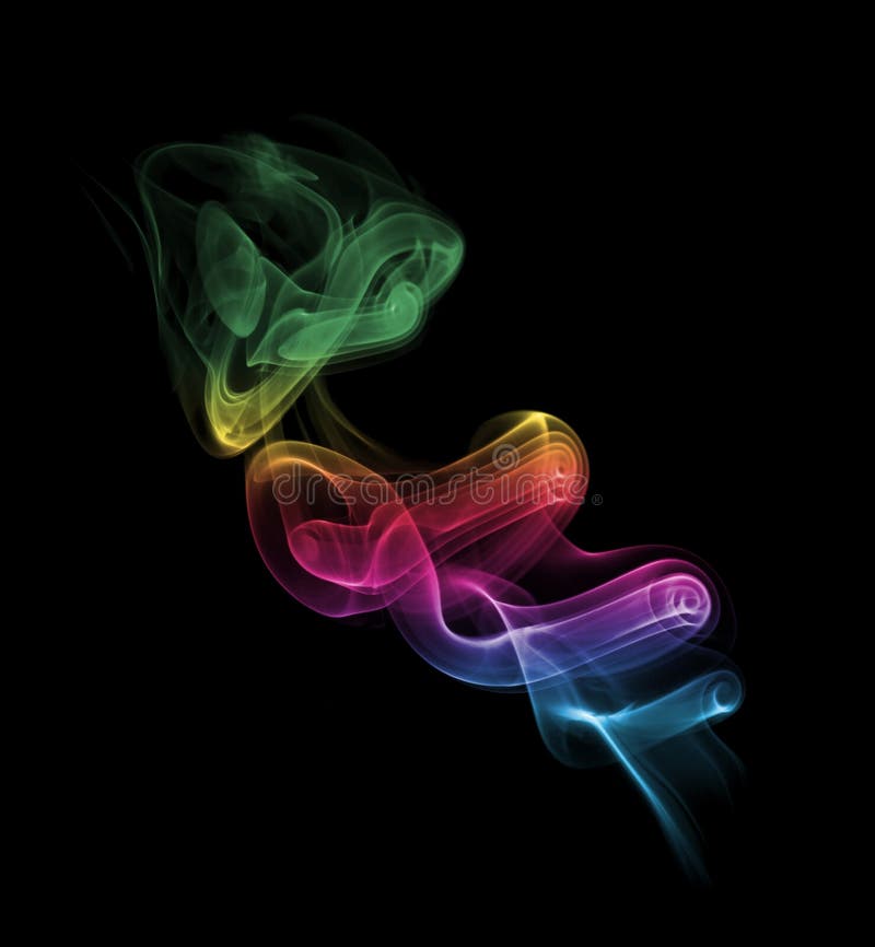 Colorful Rainbow Smoke stock image. Image of cigarette - 4648181