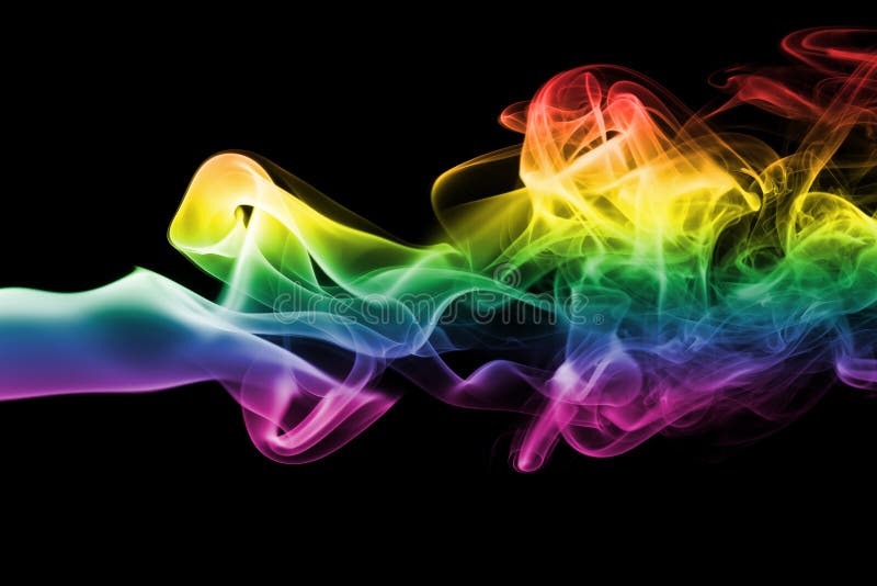 Colorful Rainbow Smoke stock image. Image of abstract - 5332201