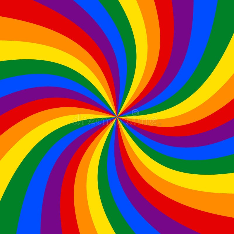 Colorful Rainbow Spiral Background of LGBT Flag Colors. Illustration ... Colorful Rainbow Spiral Background of LGBT Flag Colors. Illustration ...
