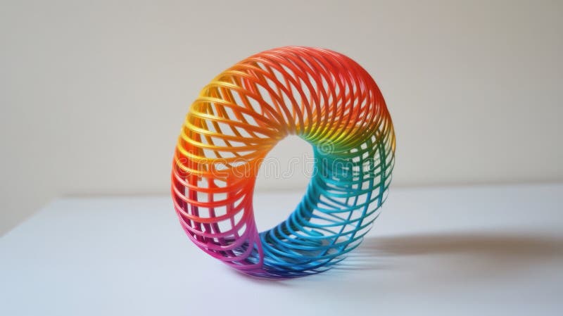 Colored Slinky Toy Standing Upright Stock Illustrations – 1 Colored ...