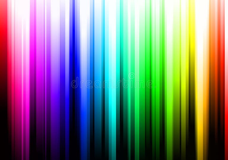 Colorful Rainbow Stripes stock illustration. Illustration of elegance ...