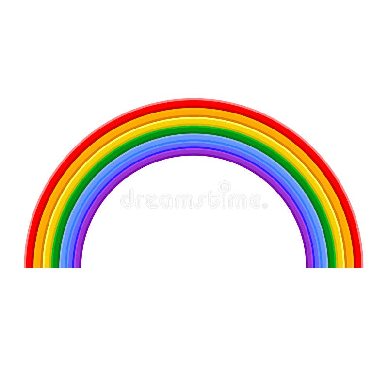 Rainbow vector stock vector. Illustration of blue, isolated - 8218060