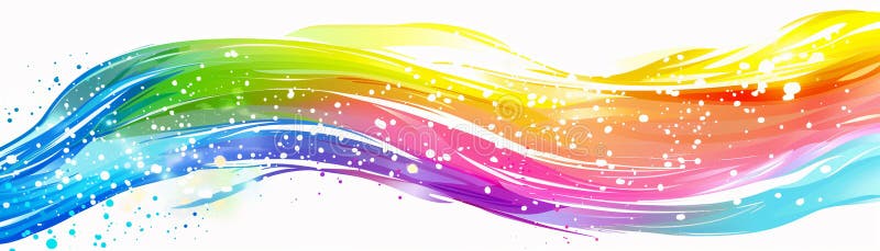 Colorful Rainbow Wave for Banners Stock Illustration - Illustration of ...