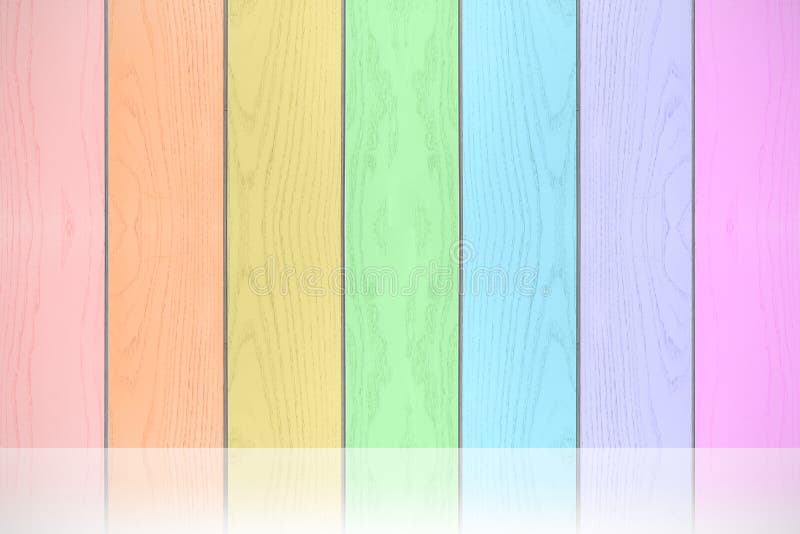 Colorful Rainbow Wood Textured Horizontal Background. Stock Photo ...