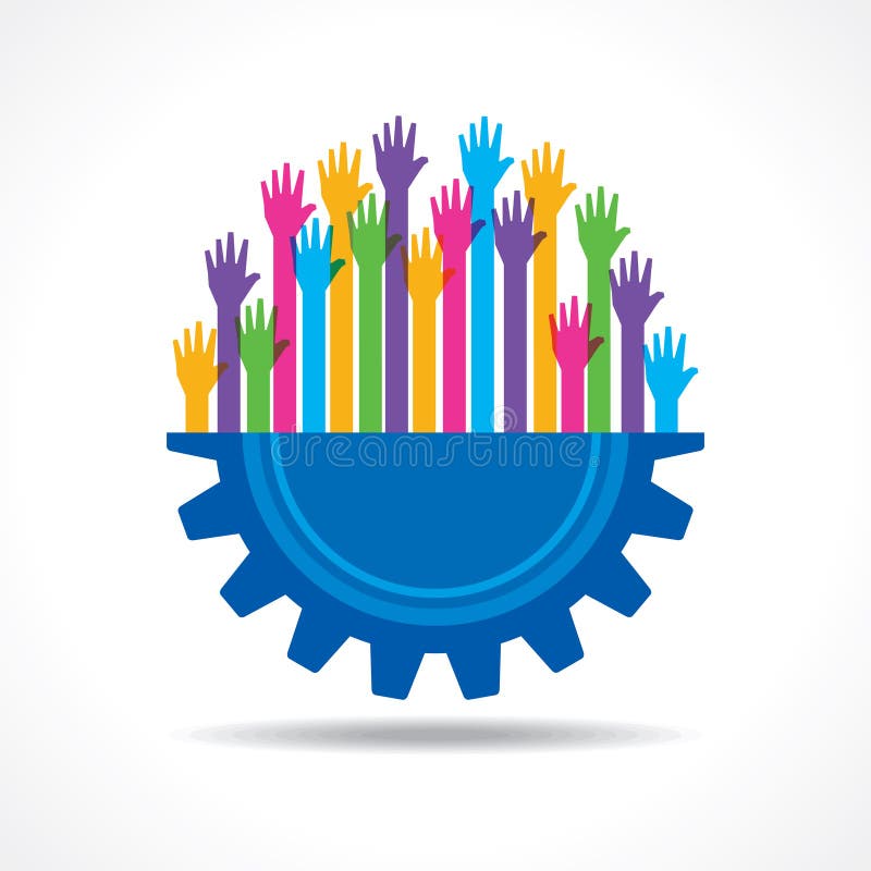 Half Gear Settings Icon. Cogwheel Gear Mechanism with Text Place ...