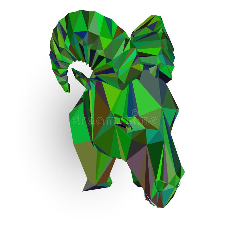 Geometric Ram Stock Illustrations – 583 Geometric Ram Stock ...