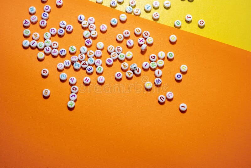 Colorful Random Bright Alphabet Background Stock Photo - Image of flat ...