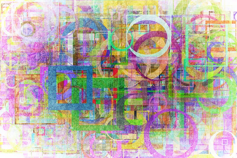 Colorful random shapes stock illustration. Illustration of paper ...