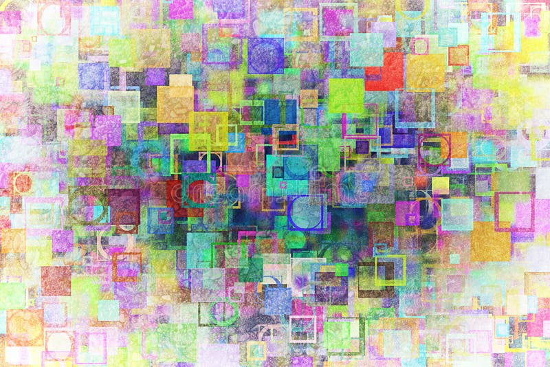 Colorful random shapes stock illustration. Illustration of border ...