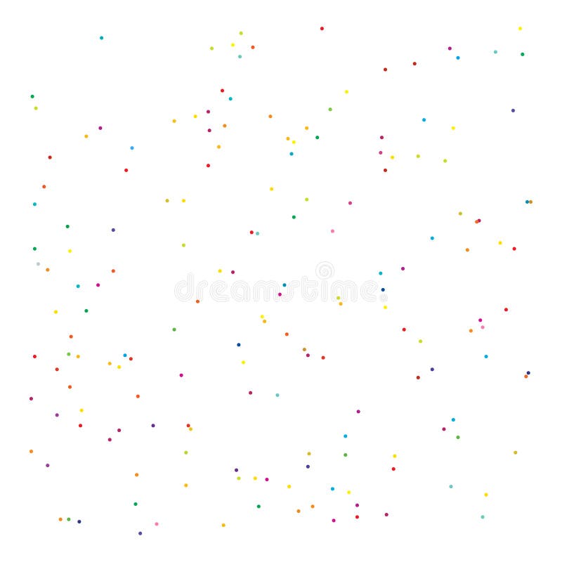 Colorful Random, Diffuse Circles, Dots Pattern. Scattered Speckles ...