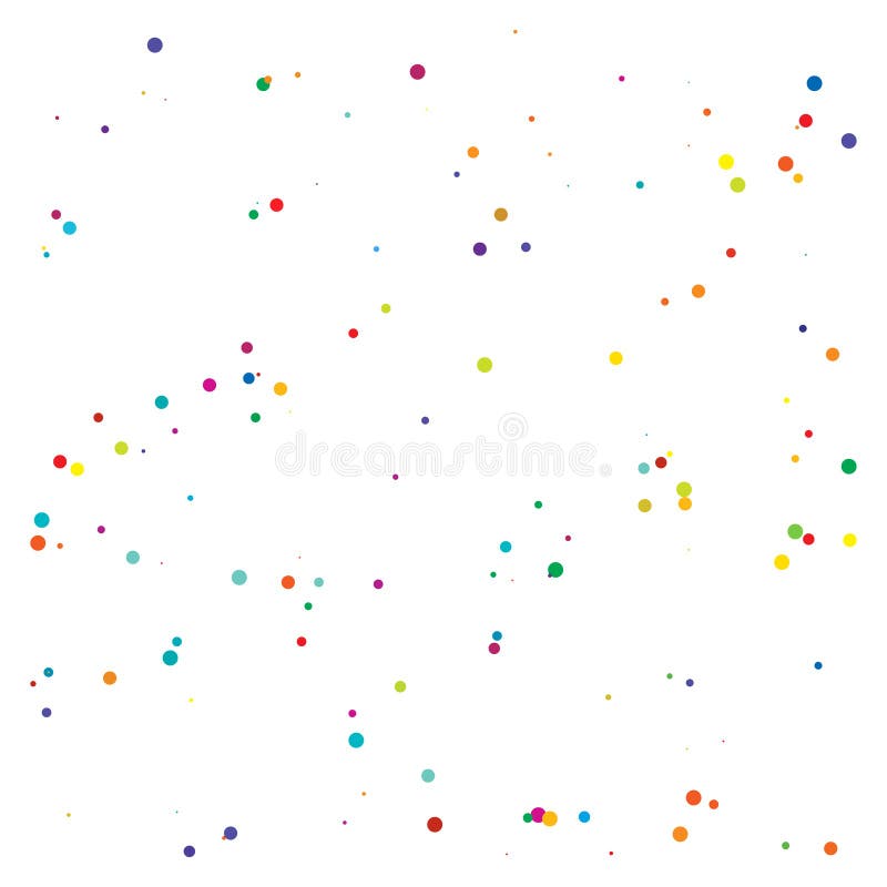 Colorful Random, Diffuse Circles, Dots Pattern. Scattered Speckles ...