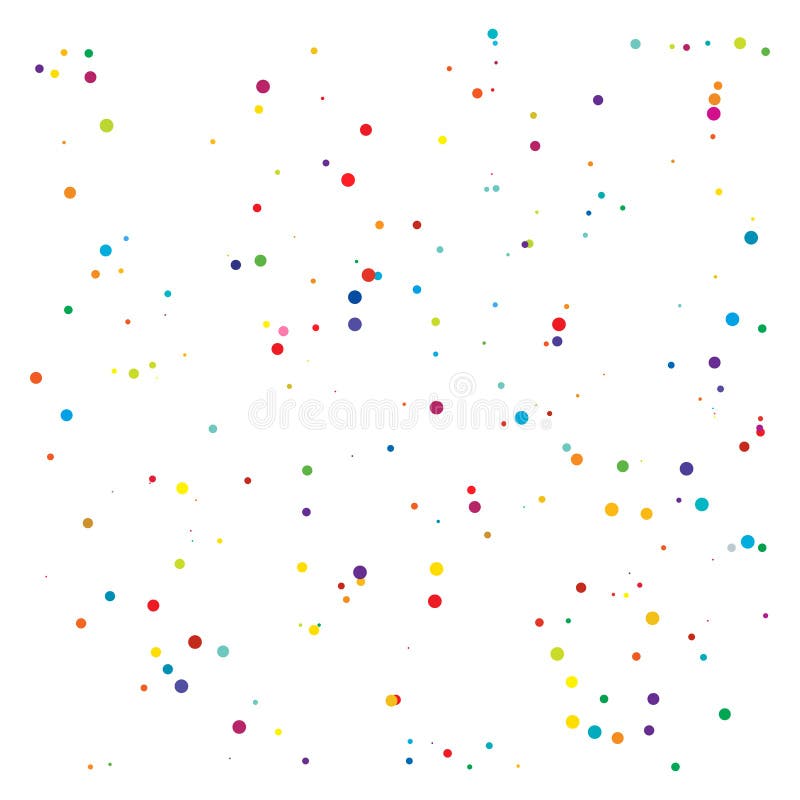 Colorful Random, Diffuse Circles, Dots Pattern. Scattered Speckles ...