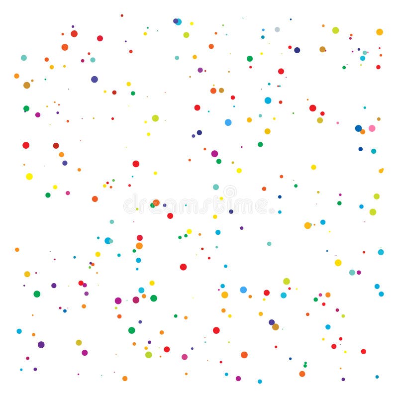 Colorful Random, Diffuse Circles, Dots Pattern. Scattered Speckles ...