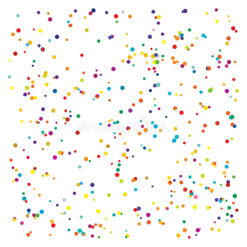 Colorful Random, Diffuse Circles, Dots Pattern. Scattered Speckles ...