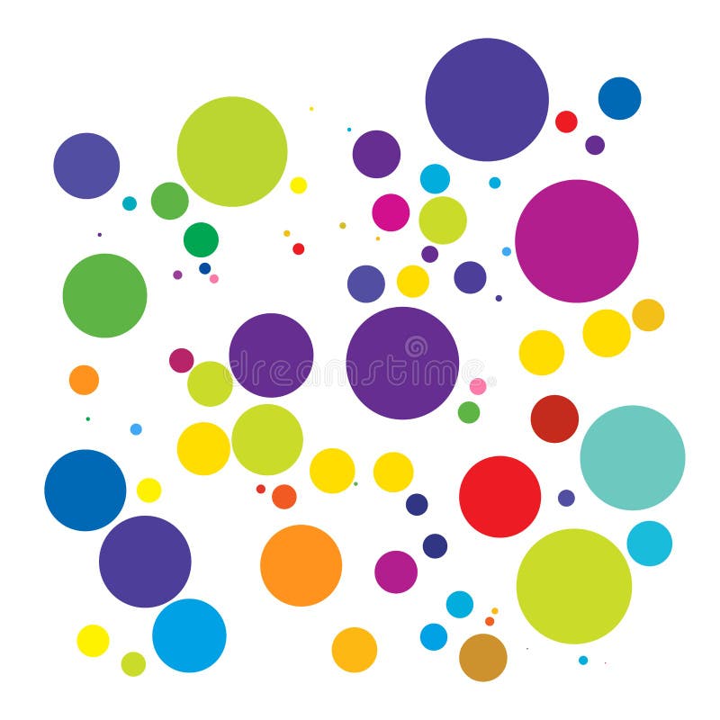 Colorful Random, Diffuse Circles, Dots Pattern. Scattered Speckles ...