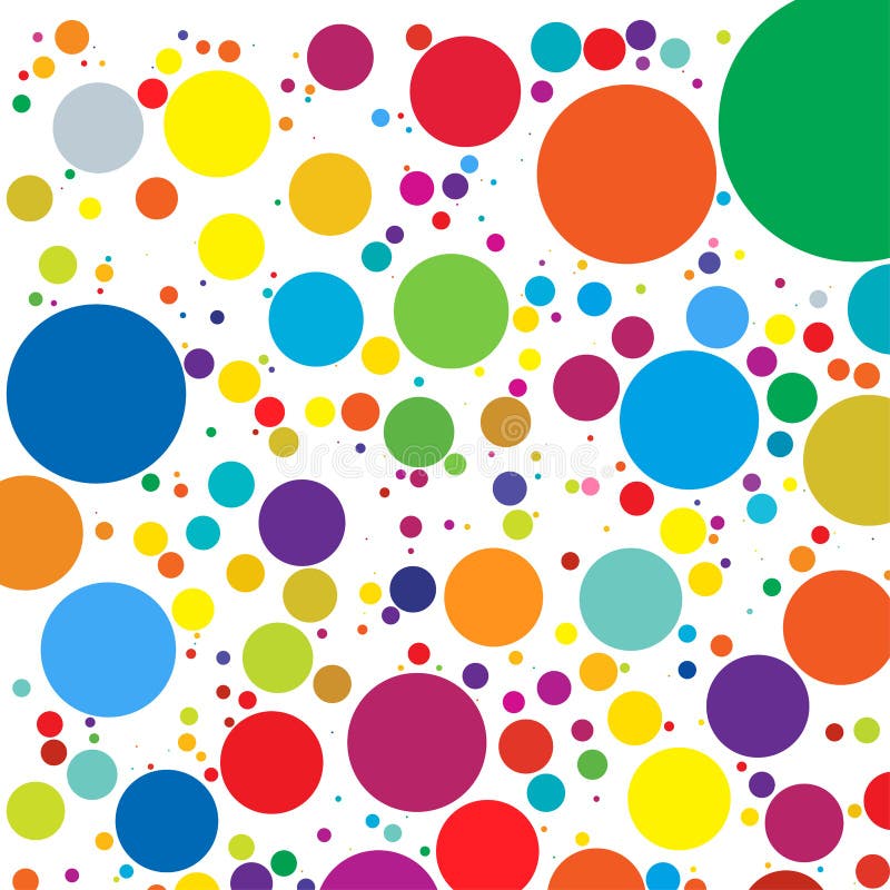 Colorful Random, Diffuse Circles, Dots Pattern. Scattered Speckles ...
