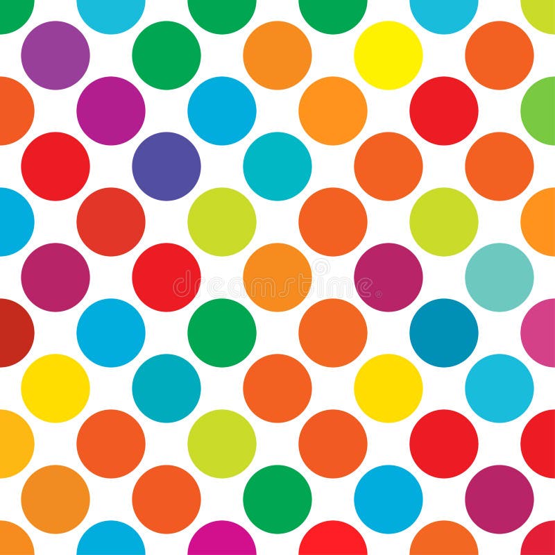 Colorful Random, Diffuse Circles, Dots Pattern. Scattered Speckles ...