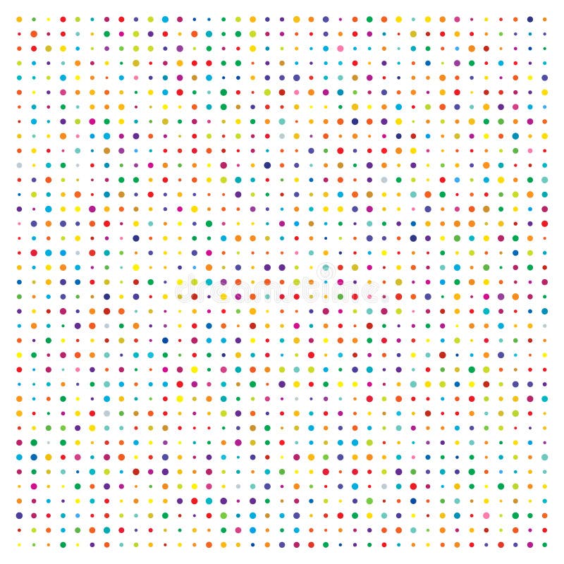 Colorful Random, Diffuse Circles, Dots Pattern. Scattered Speckles ...