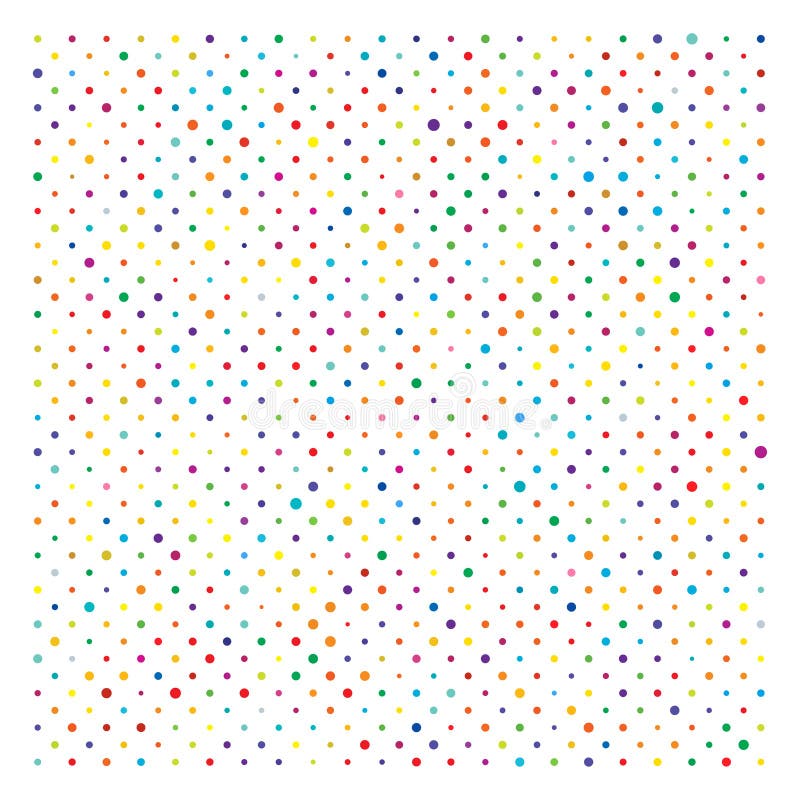 Colorful Random, Diffuse Circles, Dots Pattern. Scattered Speckles ...