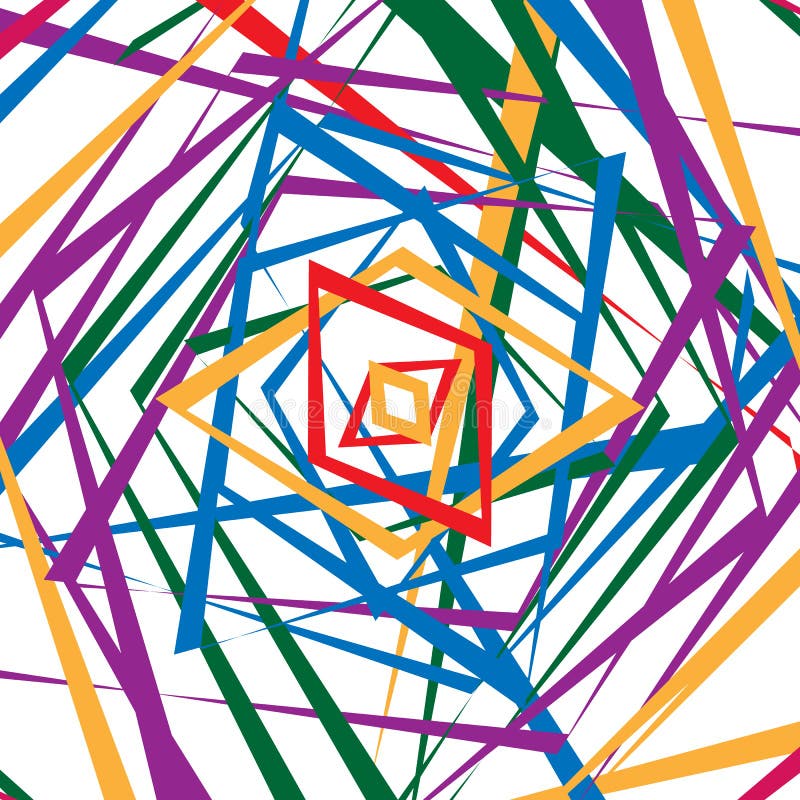 Colorful Random Edgy Pattern. Random Overlapping Shapes Forming Stock ...