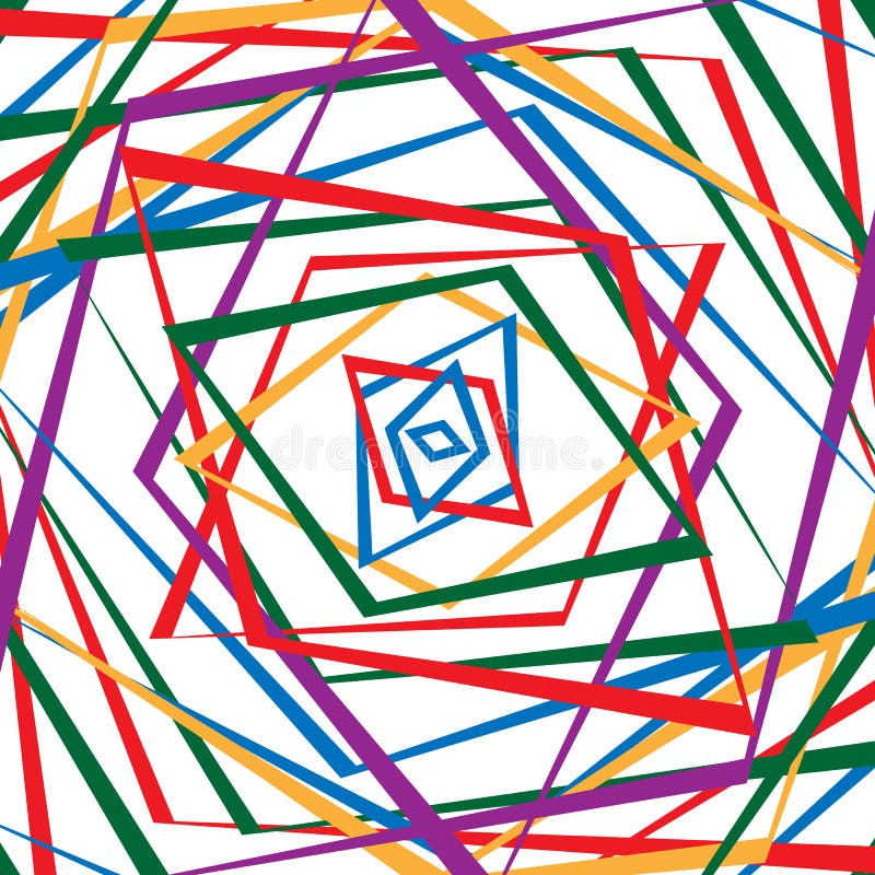 Colorful Random Edgy Pattern. Random Overlapping Shapes Forming Stock ...