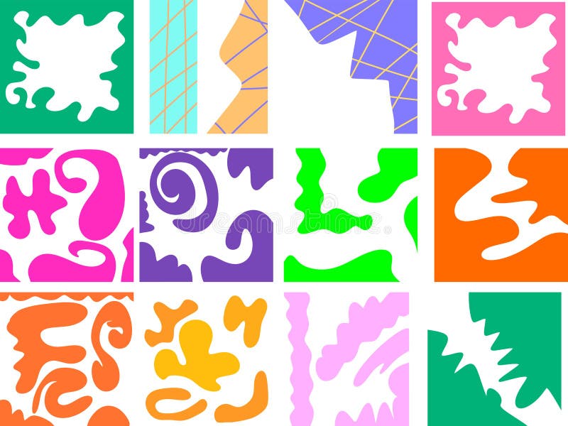 Colorful Random Shaped Decorative Background Stock Vector ...