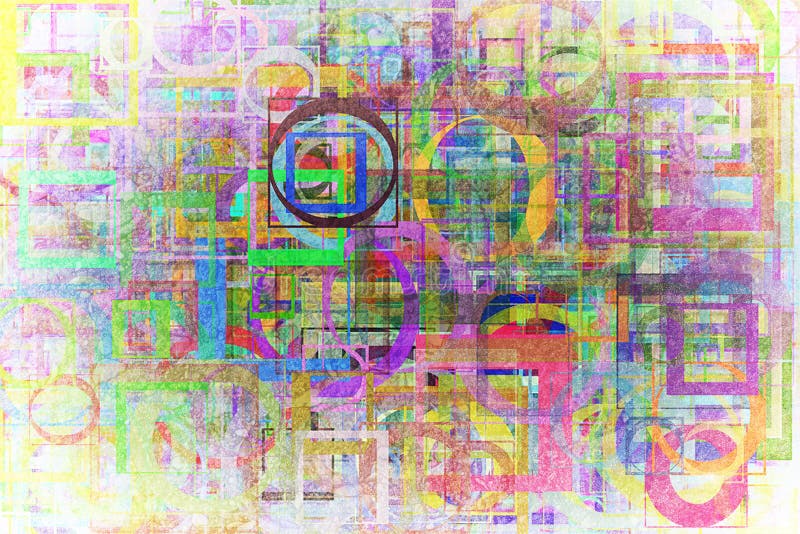 Colorful random shapes stock illustration. Illustration of creative ...