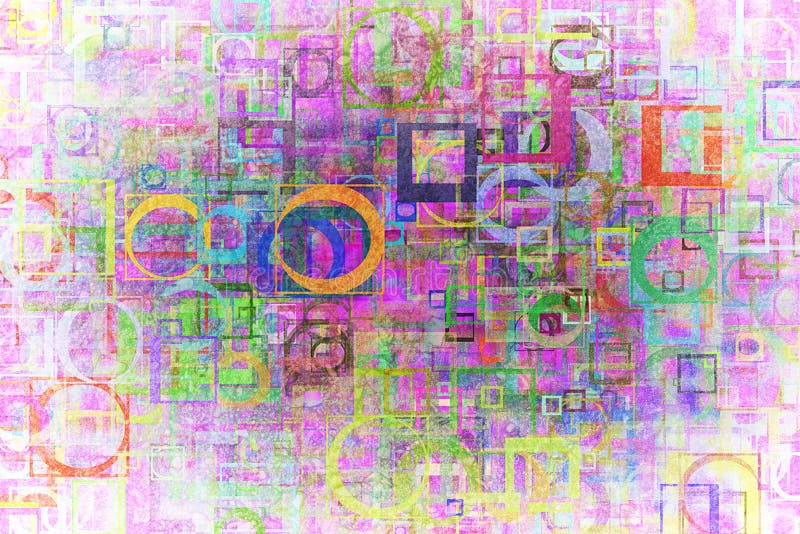 Colorful random shapes stock illustration. Illustration of border ...