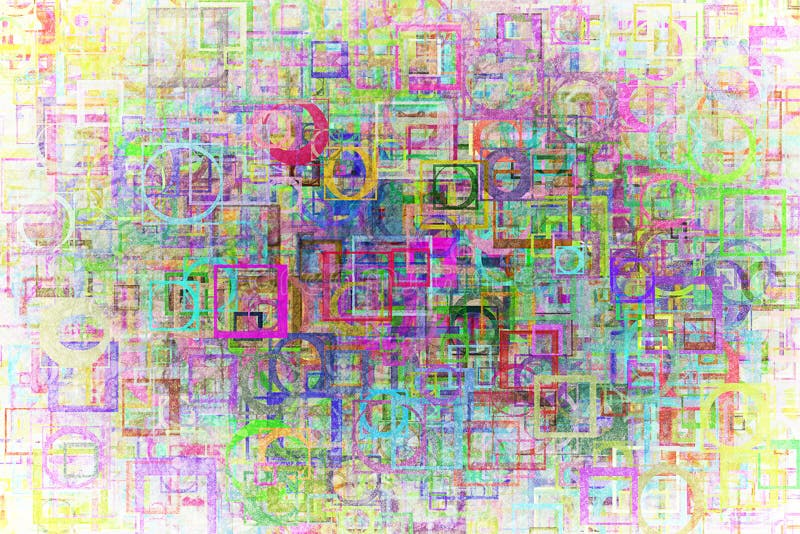 Colorful random shapes stock illustration. Illustration of artistic ...