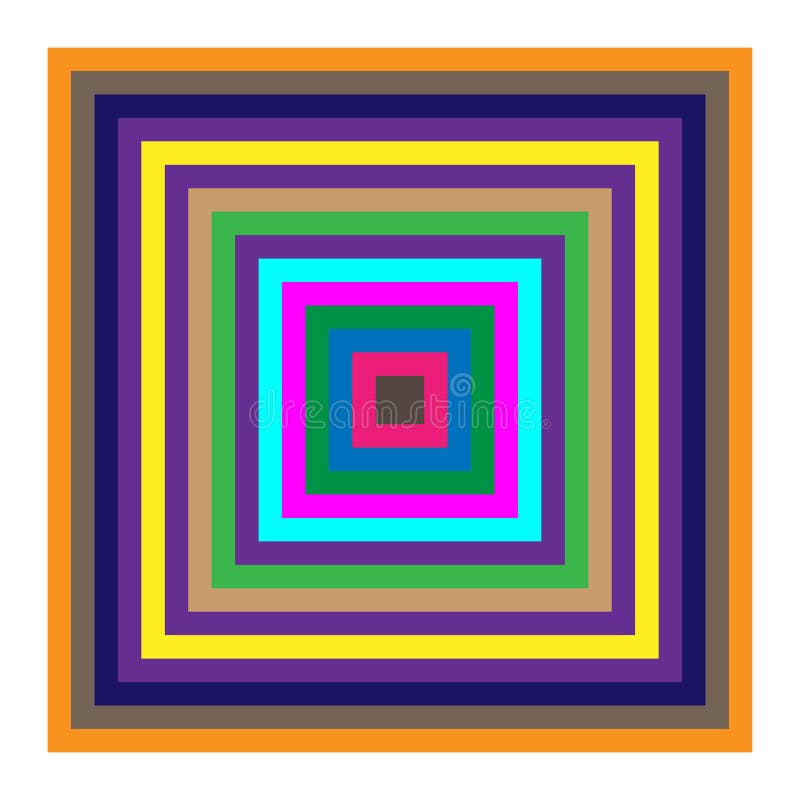 Colorful Random Squares Abstract Geometric Element Stock Vector ...