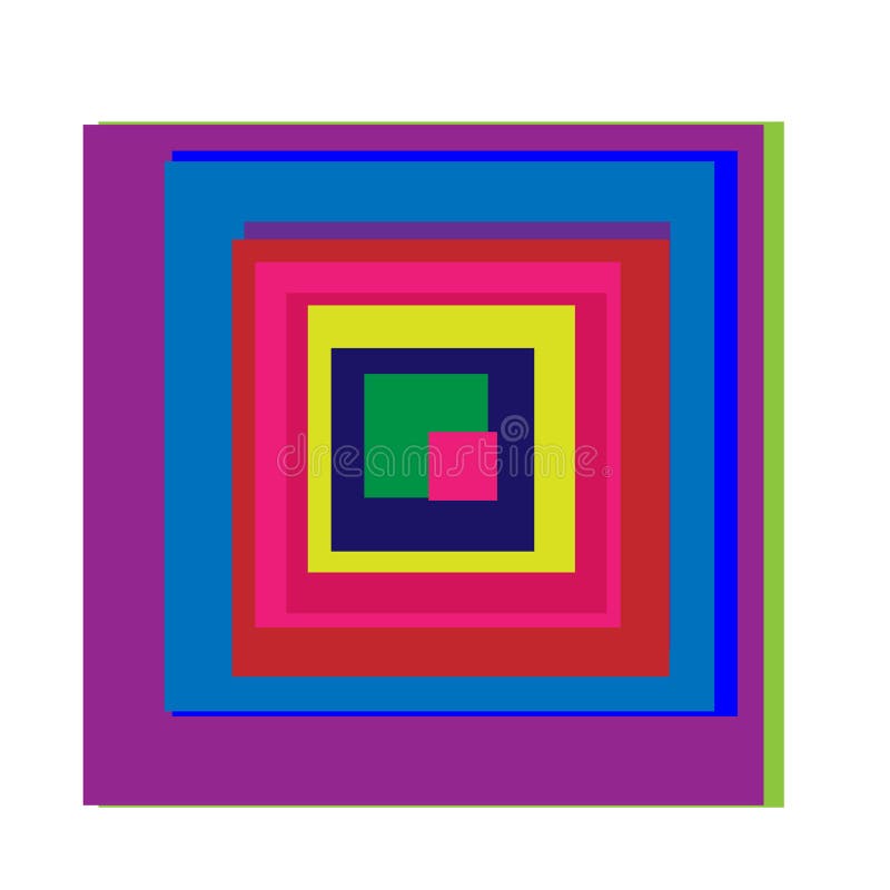 Colorful Random Squares Abstract Geometric Element Stock Vector ...