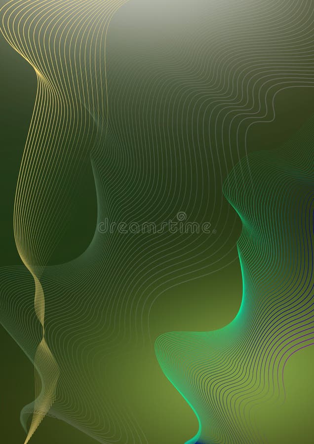 Colorful Random Wave Lines Background for Designs Stock Illustration ...