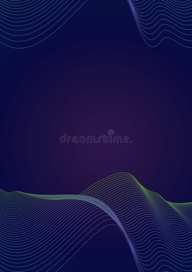 Colorful Random Wave Lines Background for Designs Stock Illustration ...
