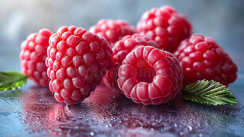 Colorful Raspberry Illustration, Summer Berry Stock Illustration ...