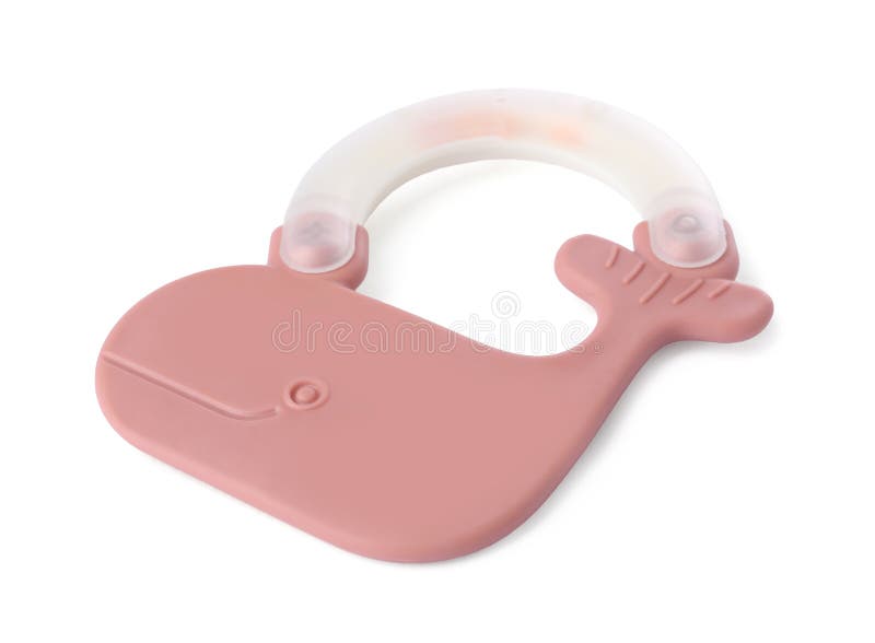 Colorful Rattle Isolated on White. Baby Accessory Stock Photo - Image ...