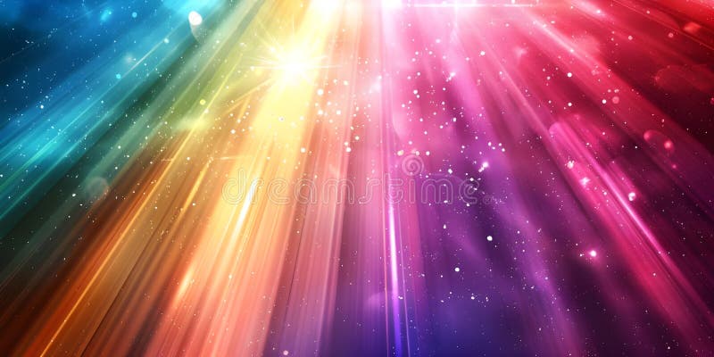 Colorful Ray Beam Background - Ai Generated Stock Illustration ...