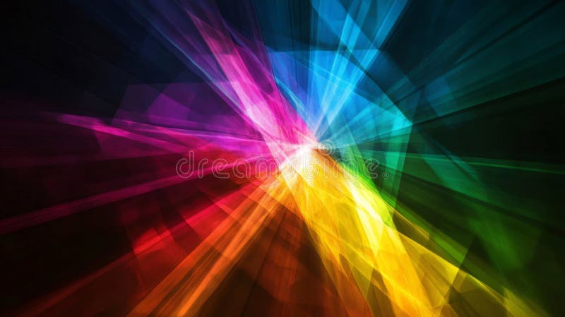 Colorful Light Rays Exploding Center Point Stock Photos - Free ...
