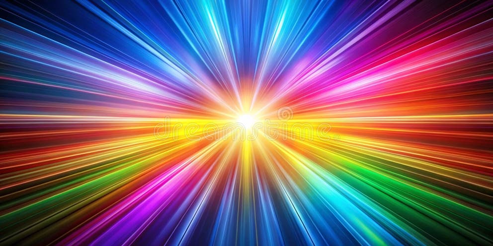 Colorful rays of light stock illustration. Illustration of artistic ...