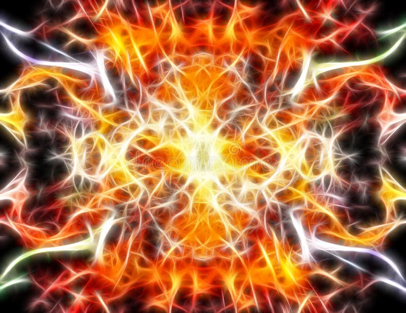 Colorful Rays of Light Resembling Electric Waves O Stock Image - Image ...