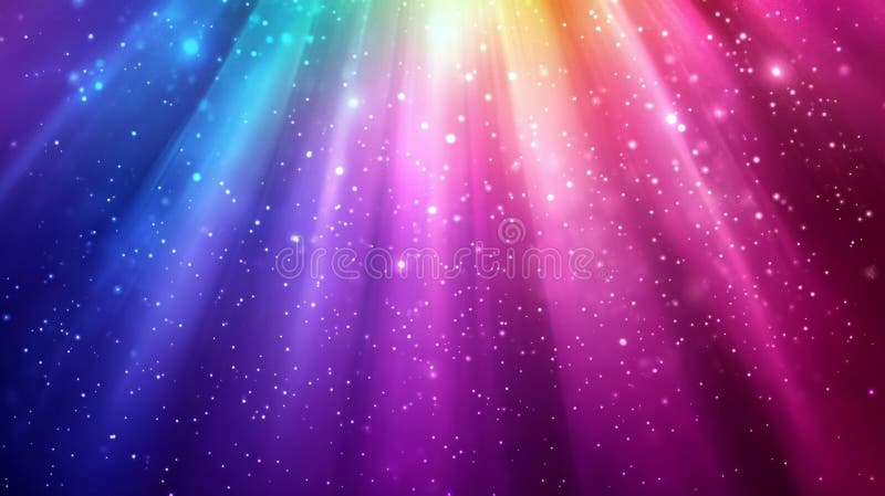 Colorful Rays Light Sparkle Background Stock Illustration ...