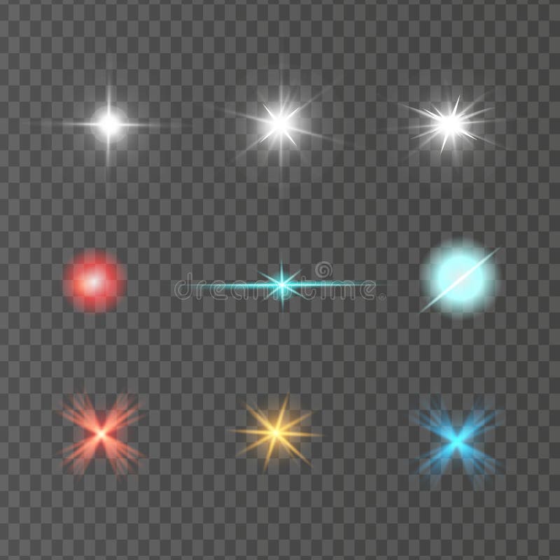 Colorful Realistic Special Effects. the Explosions and Glowing ...