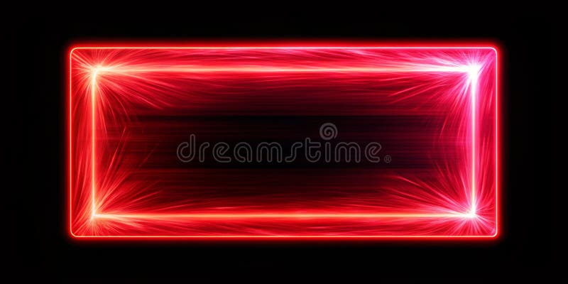 Colorful Rectangle Light Red Motion Blaze Abstract Effect in Black ...