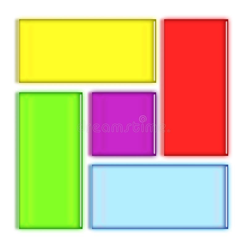 Colorful rectangles stock illustration. Illustration of graphics - 2543735