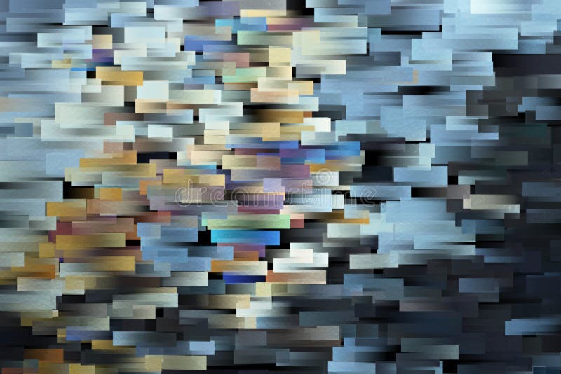 Colorful Rectangles and Lines Abstract Illustration Stock Illustration ...