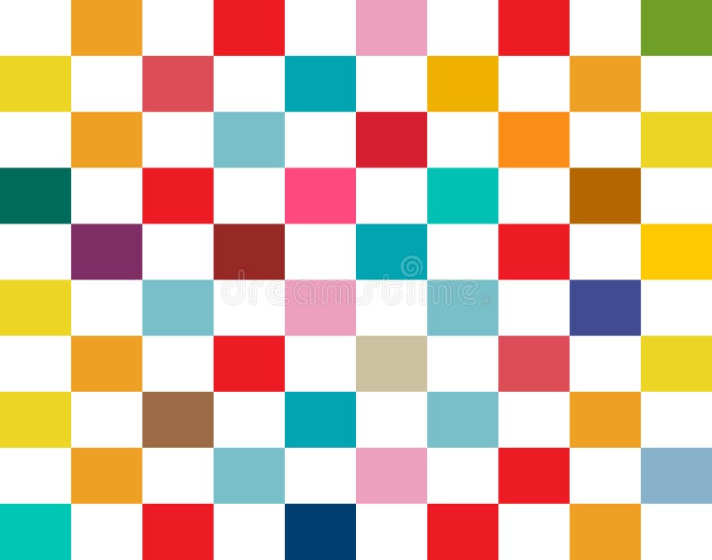 Colorful Rectangles Seamless Retro Flat Background Stock Vector ...