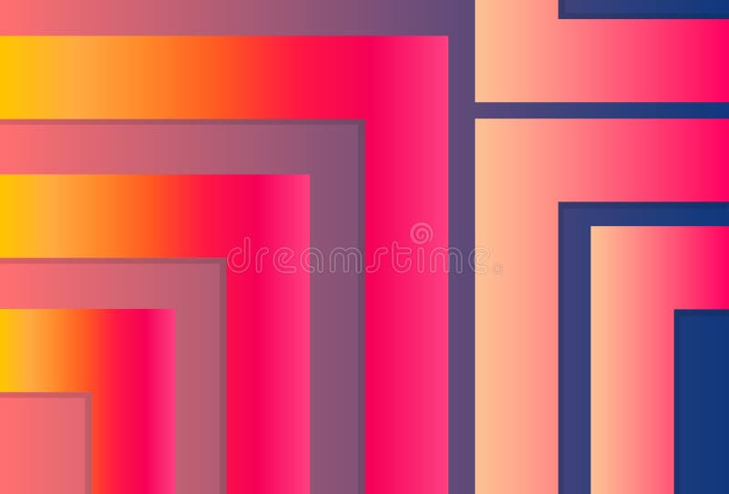 Colorful Rectangular Abstract Background with Gradient Style Stock ...