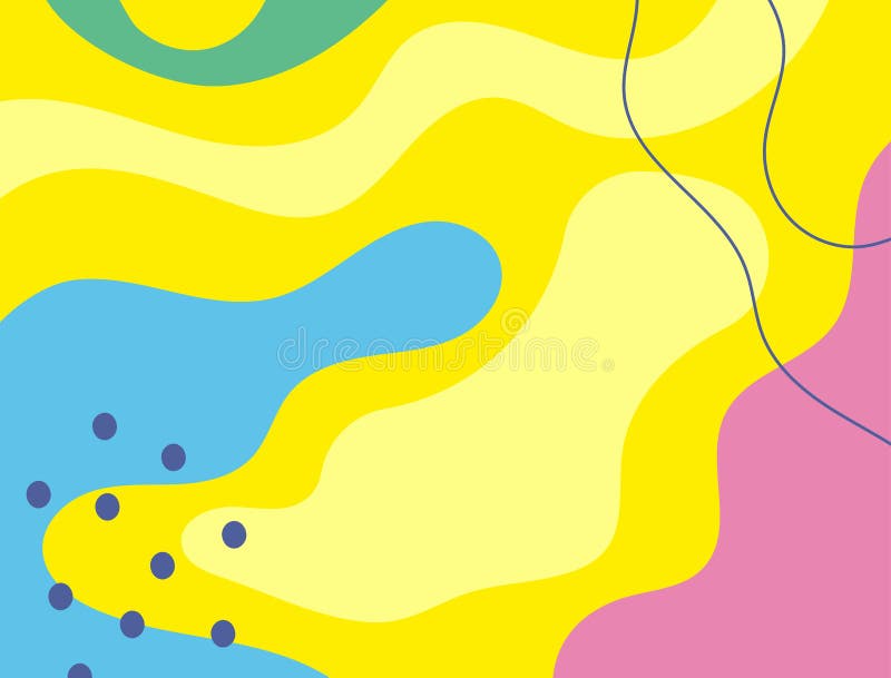 Colorful Rectangular Background with Abstract Shapes. Stock Vector ...