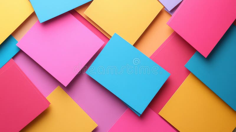 Colorful Rectangular Paper Texture Background Stock Illustration - Illustration of tint, sheets ...