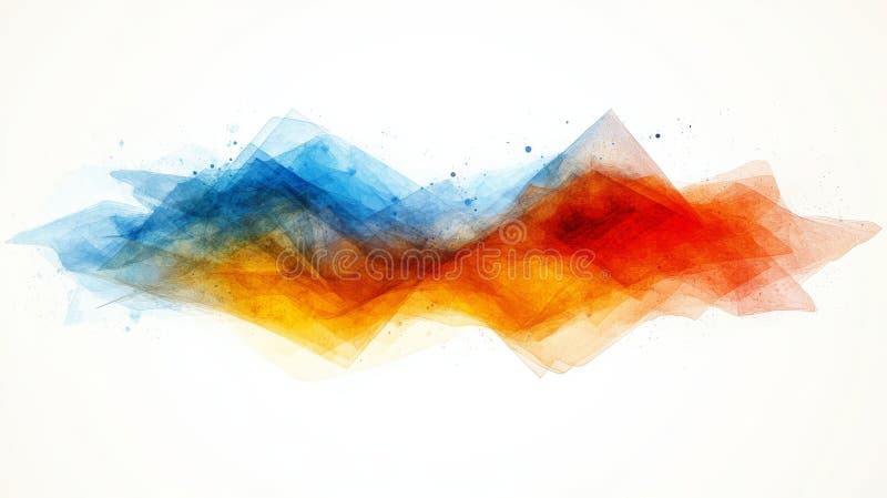 Colorful Rectangular Shapes on a White Background Create a Modern ...