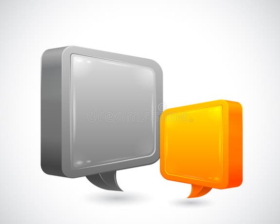 Colorful Rectangular Template Message Stock Illustration - Illustration ...